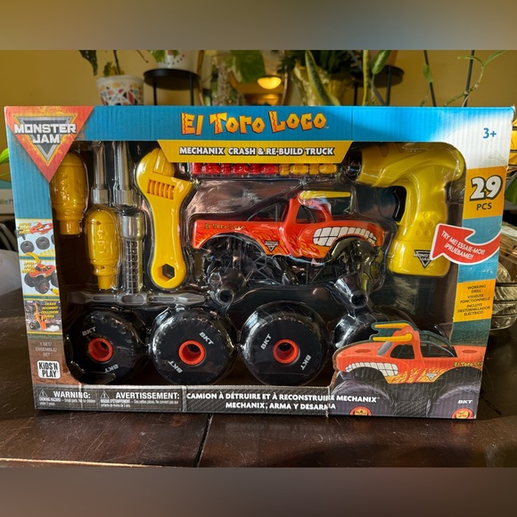 Monster Jam | Toys | Monster Jam Mechanix Crash Rebuild Truck El Toro ...